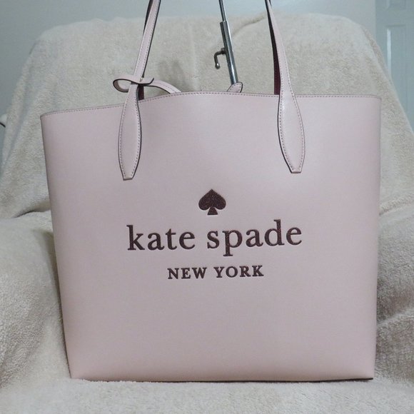 kate spade | Bags | Kate Spade Glitter On Refined Grain Leather Tote ...
